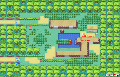 Dex :: Safari Zone Area 1 in FireRed :: PKMN.NET