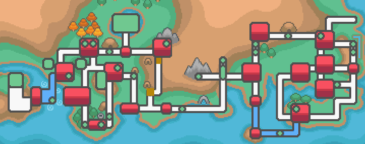 Map Of The Dark Cave Pokemon Heartgold